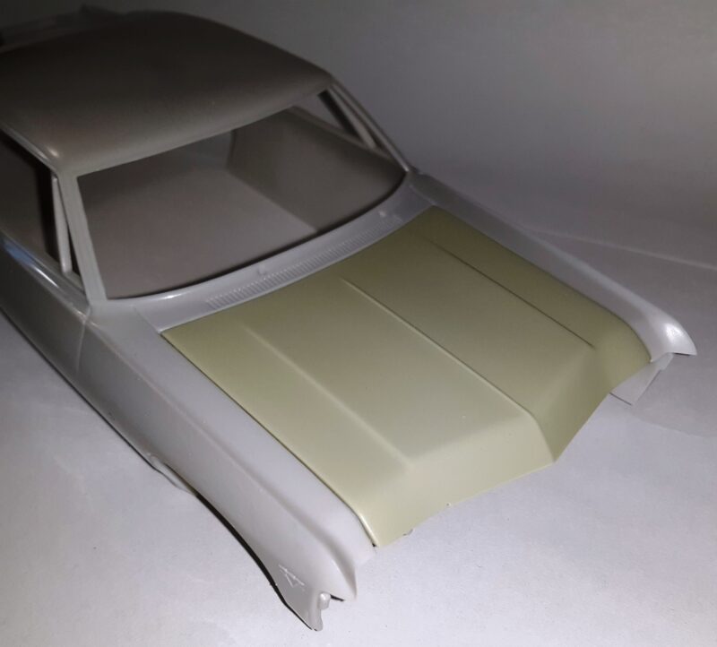 1/25th 1967 Chevy Impala Stock Hood – FAB Resinworks