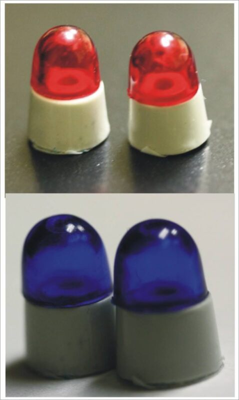 1/24 /25th Early Gumball Police Lights RED – FAB Resinworks