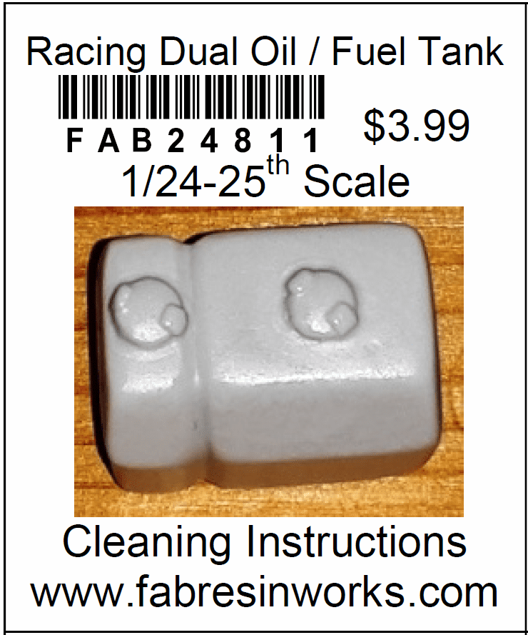 1/24th Fuel Tank / Oil Tank – Dry Sump Dual Tank Drag Car – FAB Resinworks